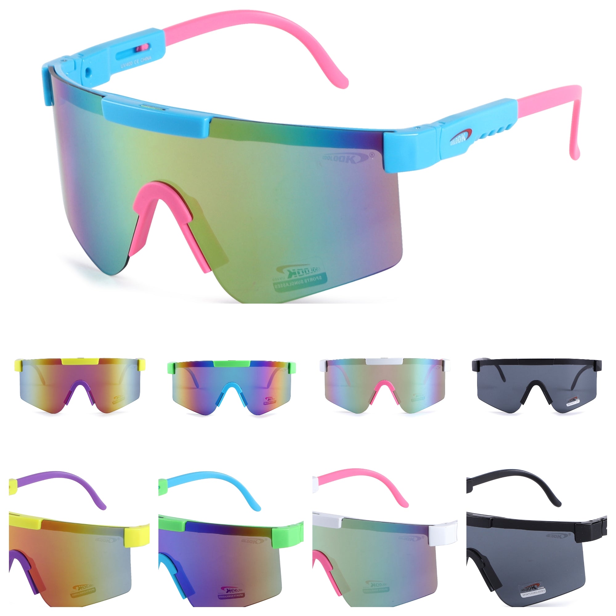 Coolook Shield Sports Sunglasses Wholesale CL10730-1 – Hot Sunglasses ...